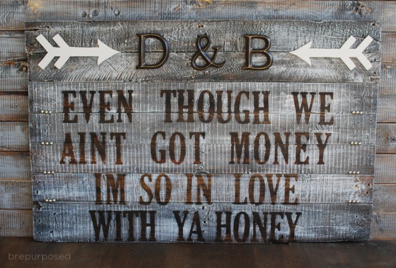 DIY Rustic Sign - BREPURPOSED