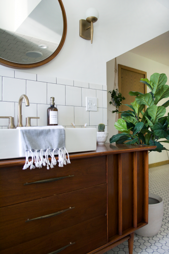 Modern Vintage Bathroom Reveal - BREPURPOSED