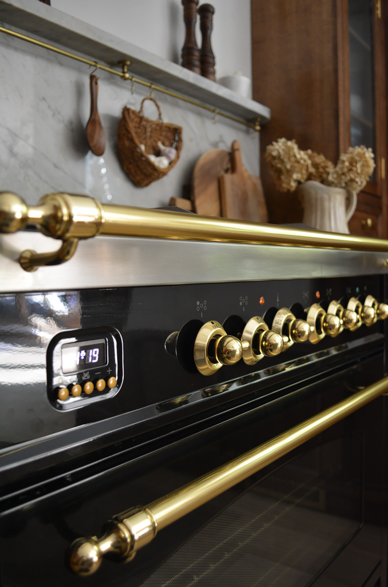 Our Modern European Kitchen Reveal with Wood Stained Cabinets - BREPURPOSED