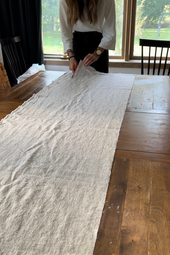 DIY Block Print Table Runner - BREPURPOSED