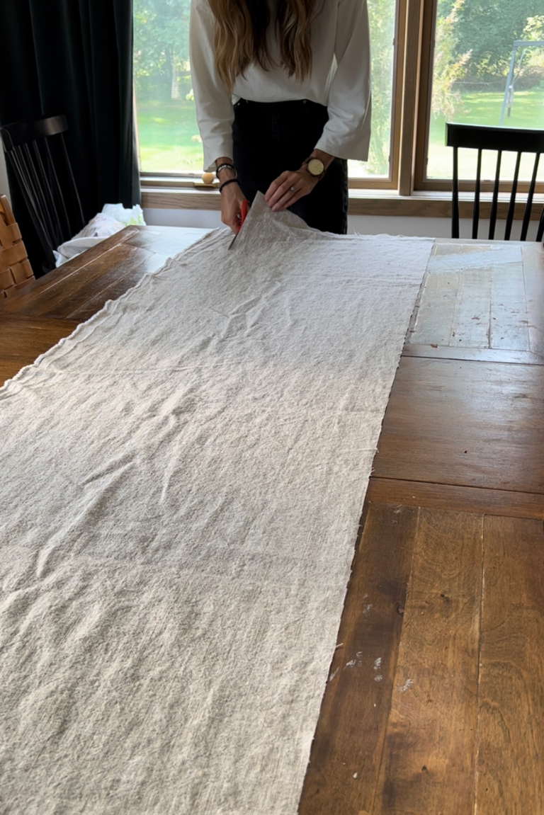 DIY Block Print Table Runner - BREPURPOSED