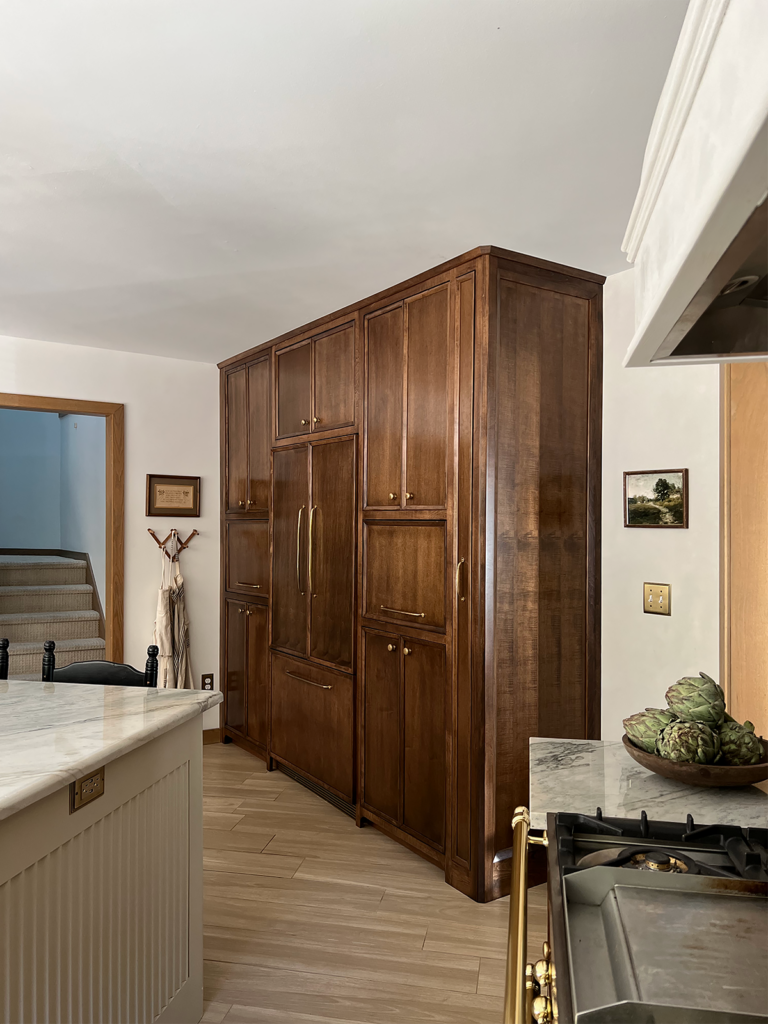 Our Modern European Kitchen Reveal with Wood Stained Cabinets - BREPURPOSED