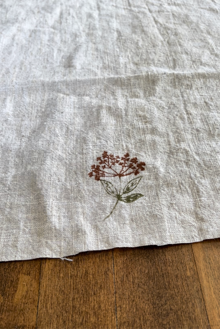 DIY Block Print Table Runner - BREPURPOSED