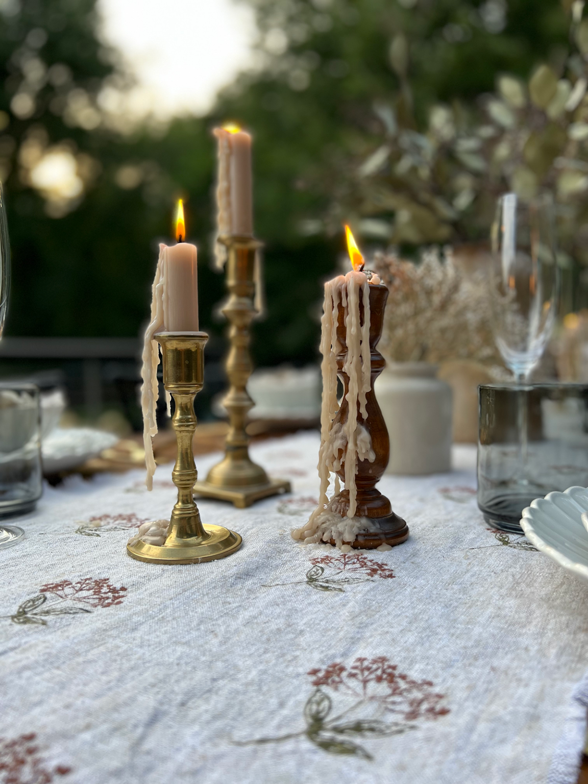 DIY Block Print Table Runner - BREPURPOSED