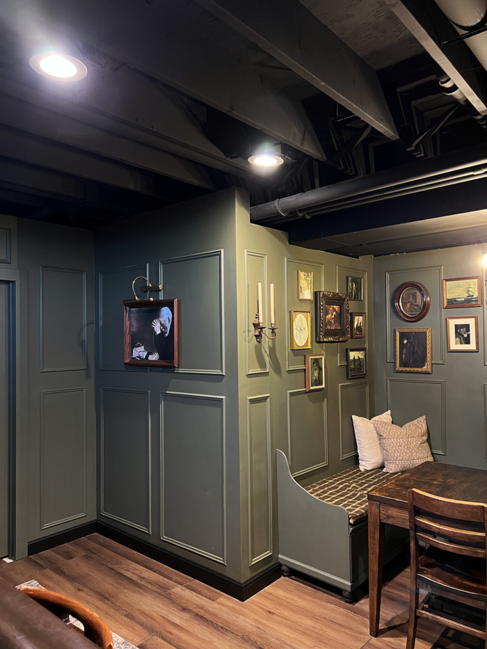 An English Pub Inspired Basement Renovation